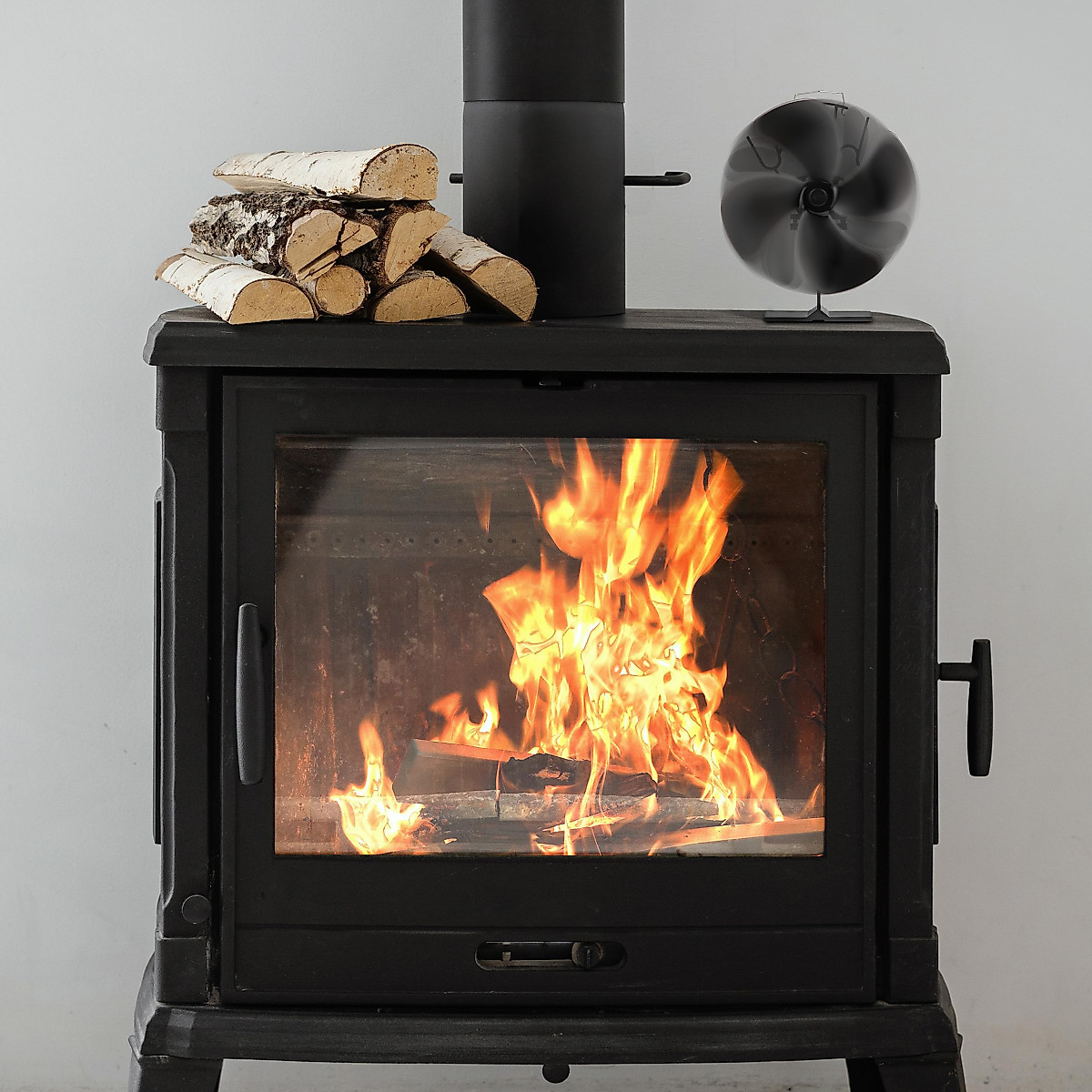 Home-Complete Stove Fan- Heat Powered Fan for Wood Burning Stoves or Fireplaces-Quiet and Low Maintenance, Disperses Warm Air Through House