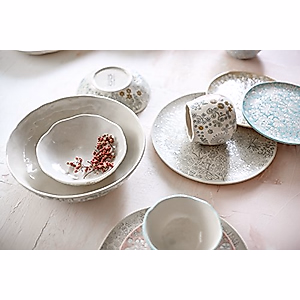 Dorotea Hand Painted Coffee and Tea Mugs, 16 Ounce, Set of 4, Assorted