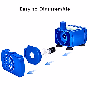 Cat Water Fountain Pump, Pet Water Fountain Pump Replacement Pump DR-DC160 Motor for for Round, Cubic, Flower Cap Cat Fountain