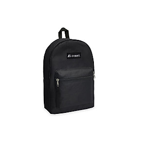Everest Luggage Basic Backpack, Black, Medium