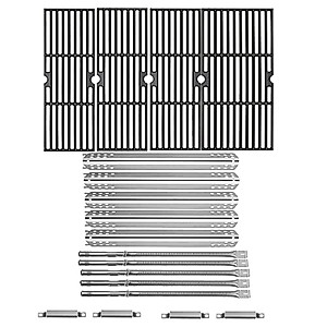 Blackhoso Grill Repalcement Parts for Charbroil Performance 5 Burner 463243518 463243519 463347518 463347519 463275517 463275717 463373019 463373319 Grates, Heat Plate Tent Shield