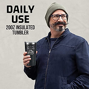 Truck Driver Gifts For Men - Now You Know What an Awesome Truck Driver Looks Like - 20oz/590ml Stainless Steel Insulated Tumbler - Christmas, Thank you, Retirement Gifts For Truck Driver - (Black)