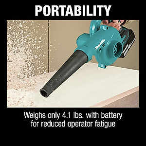 Makita XBU05ST1 18V LXT® Lithium-Ion Cordless Blower Kit (5.0Ah) Teal