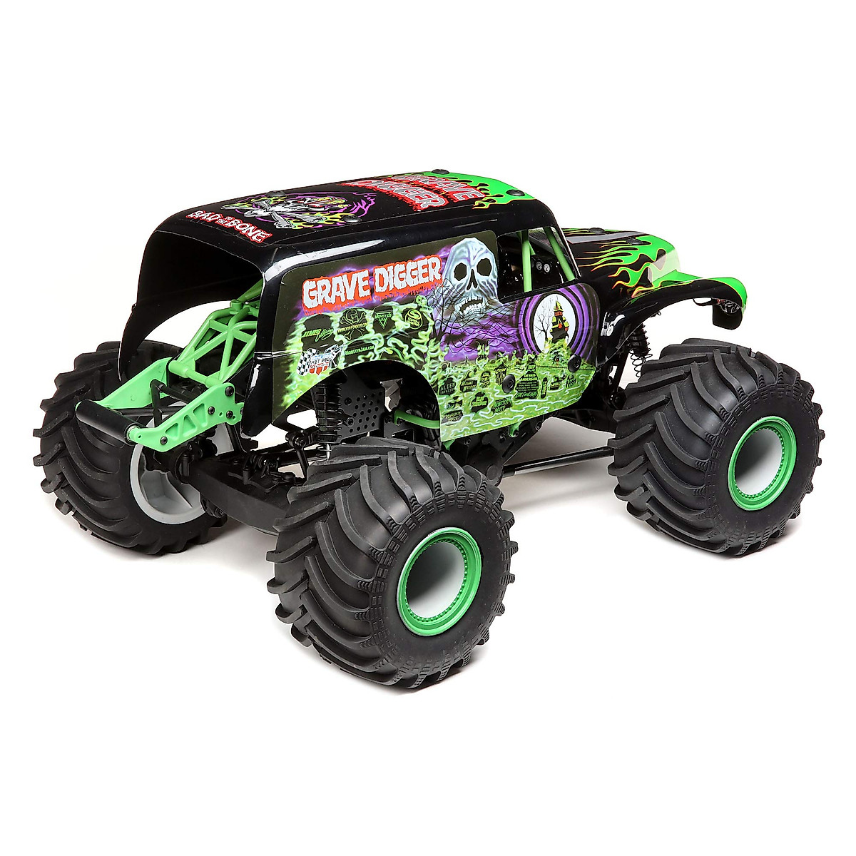 Losi RC Truck LMT 4 Wheel Drive Solid Axle Monster Truck RTR Battery and Charger Not Included Grave Digger LOS04021T1