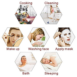 Shower Cap Microfiber Bath Cap - Shower Bonnet Designed for Women and Girls Waterproof Caps Reusable Double Layer Bath Accessories (4 Pack)