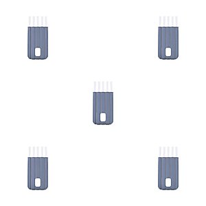 Toilet Brush and Holder Set, 5 PCS Cup Cleaning Brush Groove Brushes Computer Keyboard Vegetable Tool Gray