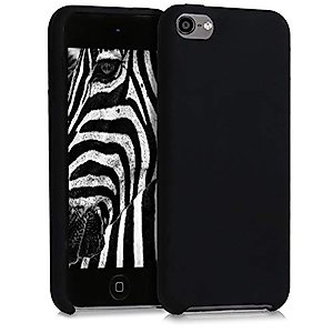 kwmobile TPU Silicone Case Compatible with Apple iPod Touch 6G / 7G (6th and 7th Generation) - Case Soft Flexible Protective Cover - Black