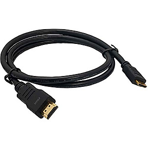 IENZA Replacement HTC-100 HDMI Cable Cord, Camera to TV Monitor Display HDMI Cable, Compatible with Canon EOS Rebel SL1, SL2, T1i, T2i, T3, T3i, T4i, T5, T5i, T6, T6i, T6S, T7, T7i
