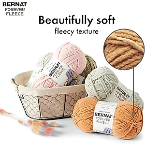 Bernat Forever Fleece Yarn, 1 Pack, White Noise