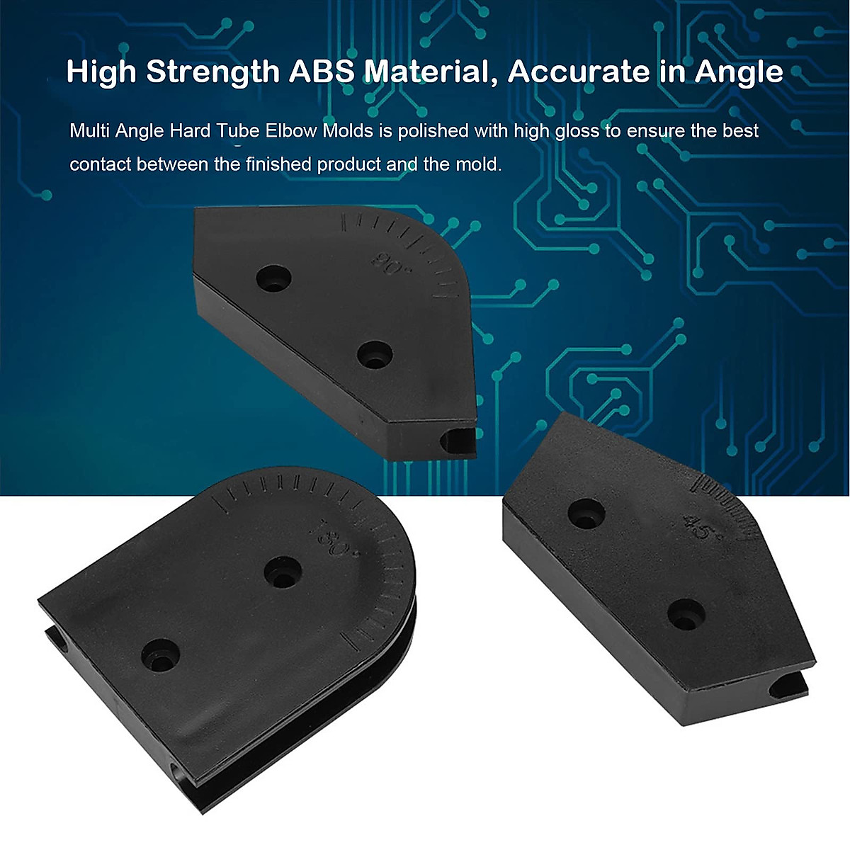 ASHATA 16mm Tubing Bending Kit, Acrylic Hard Tube 45/90/180 Degree Bending Mould Kit, Hard Tube Elbow Mold for Computer Blender Water Cooling System