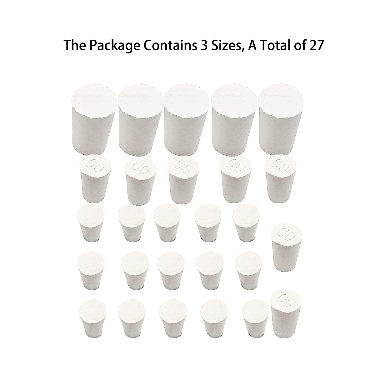 Dielianyi 29PCS Rubber Stopper for Salt and Pepper Shakers Ceramics Piggy Bank 3 Sizes Replacement Round Stoppers 2 funnel Rubber Hole Plug Rubber Insert Salt Pepper Shaker Jars Jugs Crafts Holes