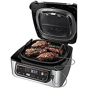 Ninja Foodi 5-in-1 Indoor Grill with Integrated Smart Probe, 3.9 L (4 qt.) Air Fryer