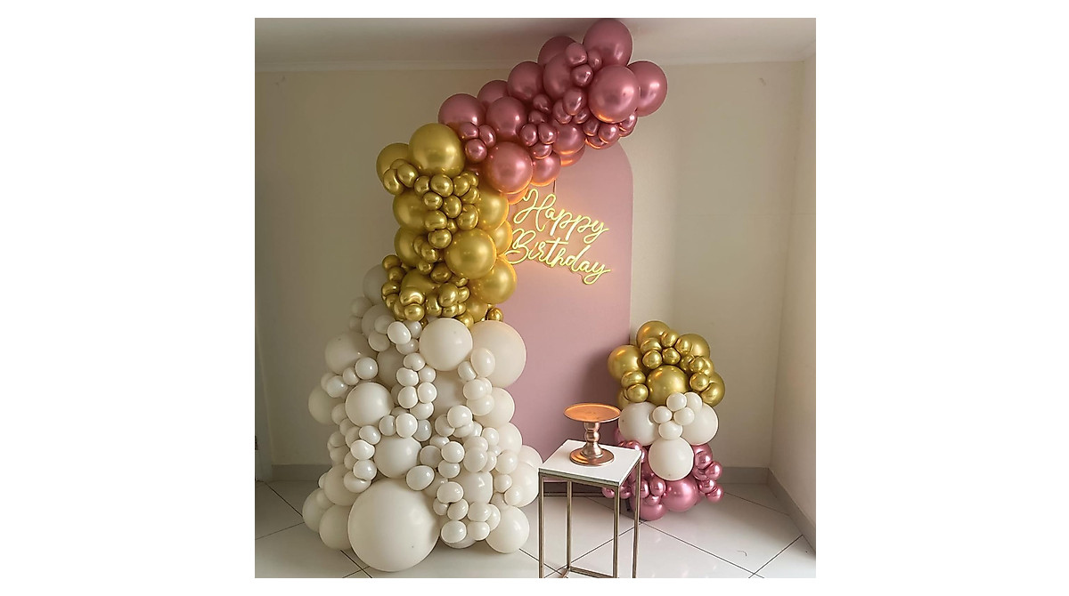 PatiCool Metallic Gold Balloons - 12 Inch 100pcs for Party Decor