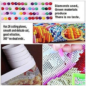 Adult and Children 5D Diamond Painting kit, Beginner Rhinestone Diamond Art kit, DIY 5D Diamond Painting for Home Wall Decoration Gifts Fantasy Starry Sky (14X18 inches)