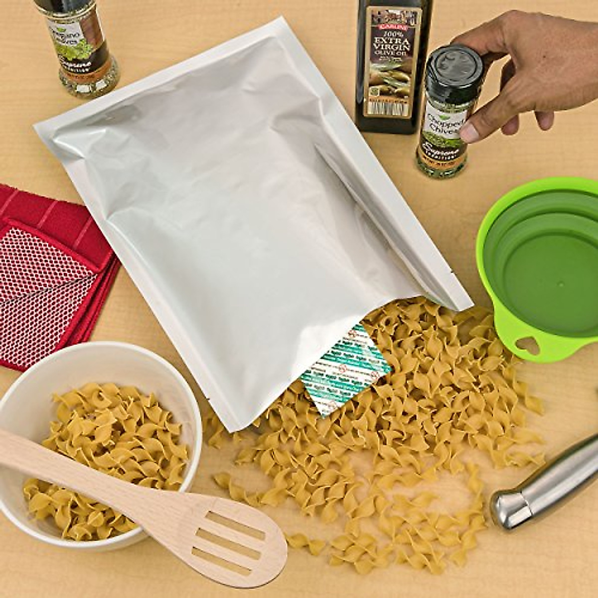 Dry-Packs 200-1 Gallon Mylar Bags & Oxygen Absorbers for Dried Food & Long Term Storage
