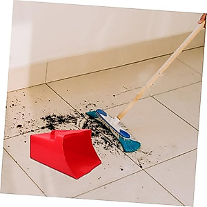 NAMOARLY Garbage Cleaning Dustpan Trash Cleaning Shovels Kitchen Dustpans Lobby Dustpan Garden Dustpans Household Dustpans Commercial Sweeping Supplies Trash Scoop Upright Pans Red Plastic