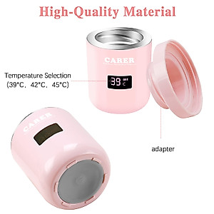 Portable Bottle Warmer Milk Warmers for Breastmilk or Formula, Travel Bottle Warmer Digital Display Thermostat Milk Heater for Baby Milk Perfect Temperature Fast Bottle Warmer Fits Most Bottle Size