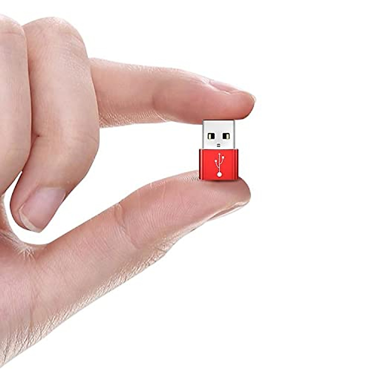BoxWave Adapter Compatible with Chuwi Hi10 Air - USB-A to C PortChanger (5-Pack), USB Type-C OTG USB-A Convert Charging Data for Chuwi Hi10 Air - Metallic Silver