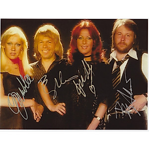 Kirkland Signature Abba 8 X 10 Photo Autograph on Glossy Photo Paper