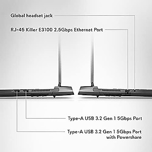 Alienware m15 R7 Gaming Laptop - 15.6-inch QHD 240Hz 2ms Display, Intel Core i7-12700H, 16GB RAM, 512GB SSD, NVIDIA GeForce RTX 3070 Ti 8GB GDDR6, HDMI, USB-C, Wi-Fi 6, Windows 11 Home - Black