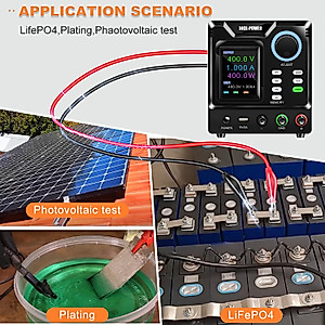 NICE-POWER DC Power Supply Variable, 0-400V 0-1A High Voltage Bench Power Supply with Memory Storage and Encoder Knob, Adjustable Regulated DC Power Supply with Output Switch, Lock Button,PC Software