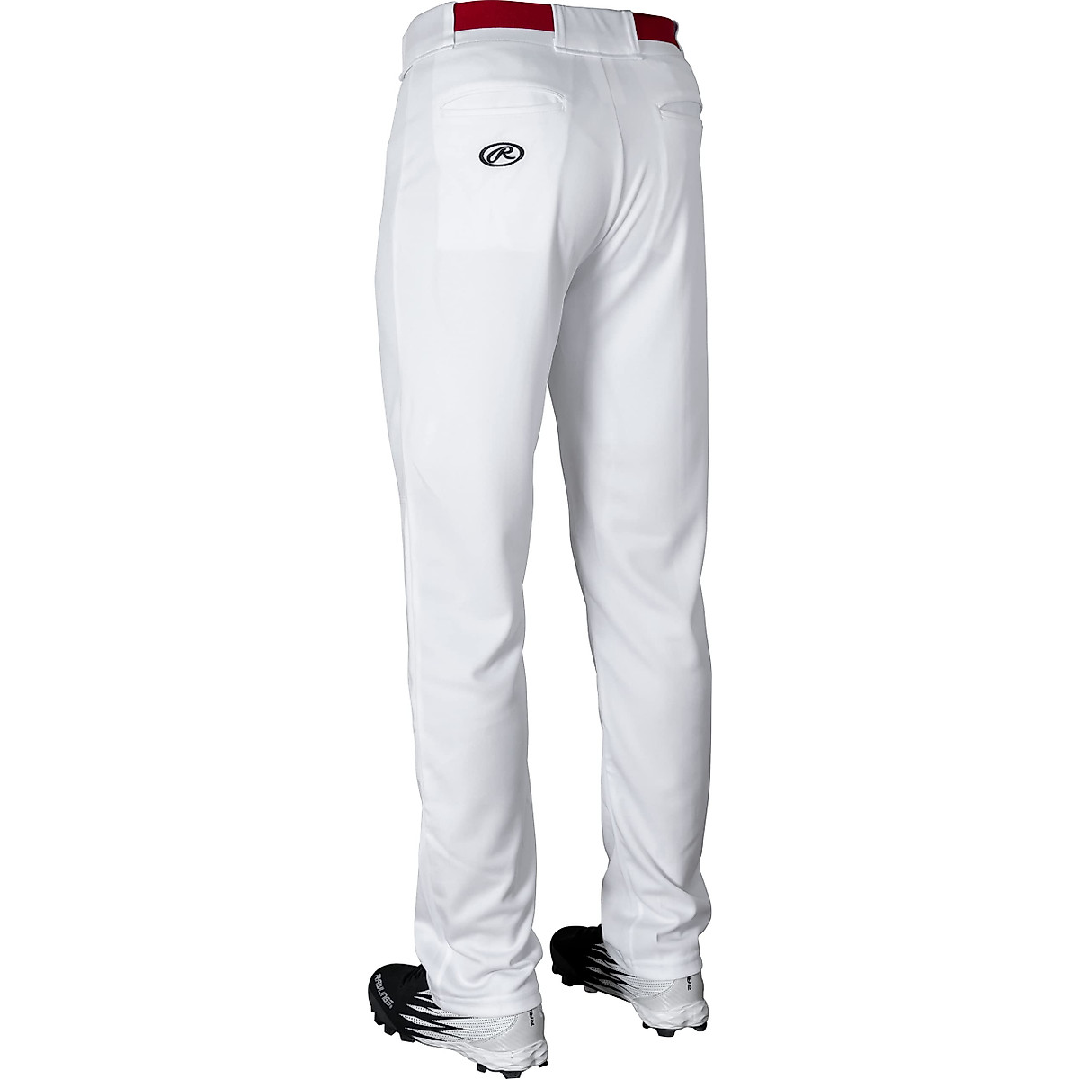 Rawlings Boys Solid Youth Semi-Relaxed Pants, X-Large, White, White, X-Large US