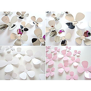 Amaonm® Removeable 3D DIY Nursery Flowers Wall Decals Stickers Murals Peel & Stick Home Decorations Art Decor for Kids Babys Girls Room Bedroom Offices Bathroom Living Room Classroom