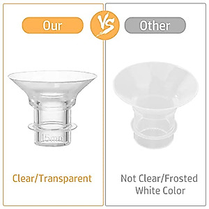 Flange Insert 15mm, Compatible with S9/S12/S9Pro/S12Pro Wearable Breast Pump Parts Replace, Pump Shield/Flange Insert to Reduce 24mm Down to 15mm