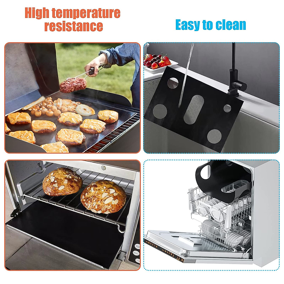 Stove cover,reusable stove top protector for gas range cut-out tool customizable for Samsung & other brands with 12 non-slip strips stove guard, easy to clean Thickened stove lining 35.43in*21.65in