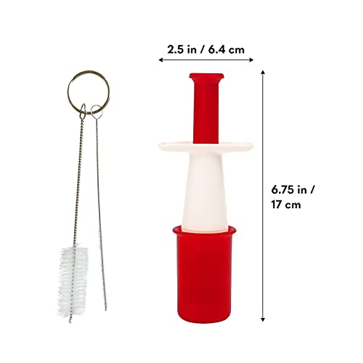 Klosom Grape Cutter for Kids - Cuts Small Grapes, Tomatoes, Pitted Olives Into 4 Pieces. Stainless Steel Blade, Easy to Clean with 2 Cleaning Brushes. Essential Kitchen Accessory