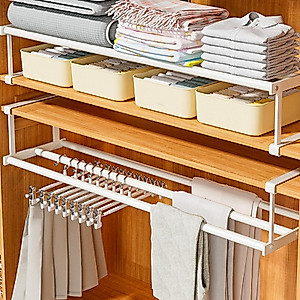 Shoe Racks Storage - Retractable Shoe Shelf | Storage Rack Cabinet Organizer | Retractable Hanging Shelf | Space-Saving Hangings Shoe Basket | Adjustable Pantry Shelf for Closet Entryway, Corner