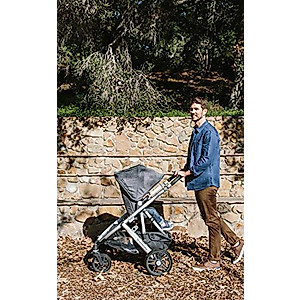 UPPAbaby VISTA Leather Handle Bar Cover - Black