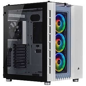 CORSAIR Crystal Series 680X RGB High Airflow Tempered Glass ATX Smart Case, White
