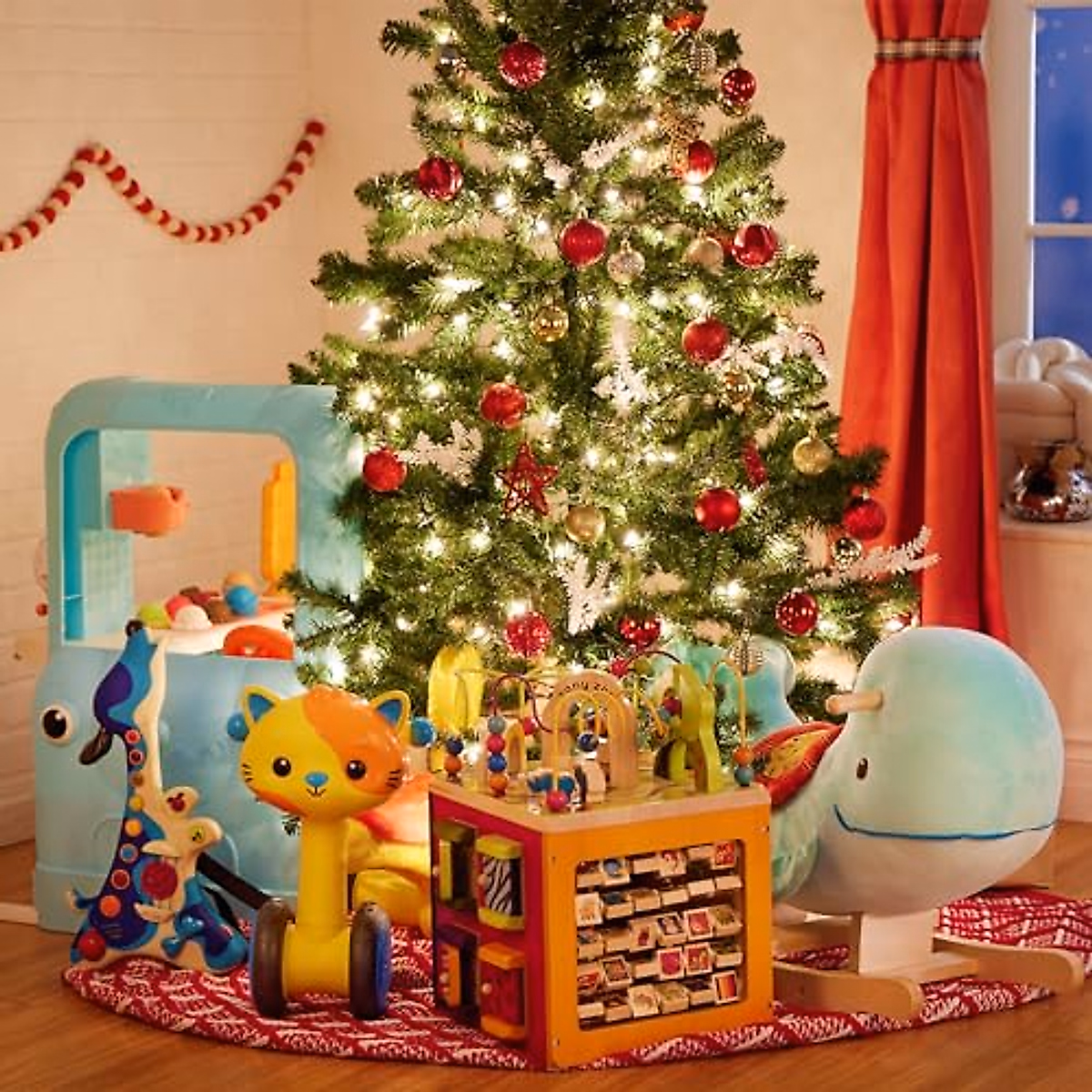 B. toys- Ice Cream Shoppe- Pretend Play Ice Cream Toys, Tablet & Accessories – Interactive Food Truck for Toddlers, Kids – Educational Pretend Play Set – 2 Years +