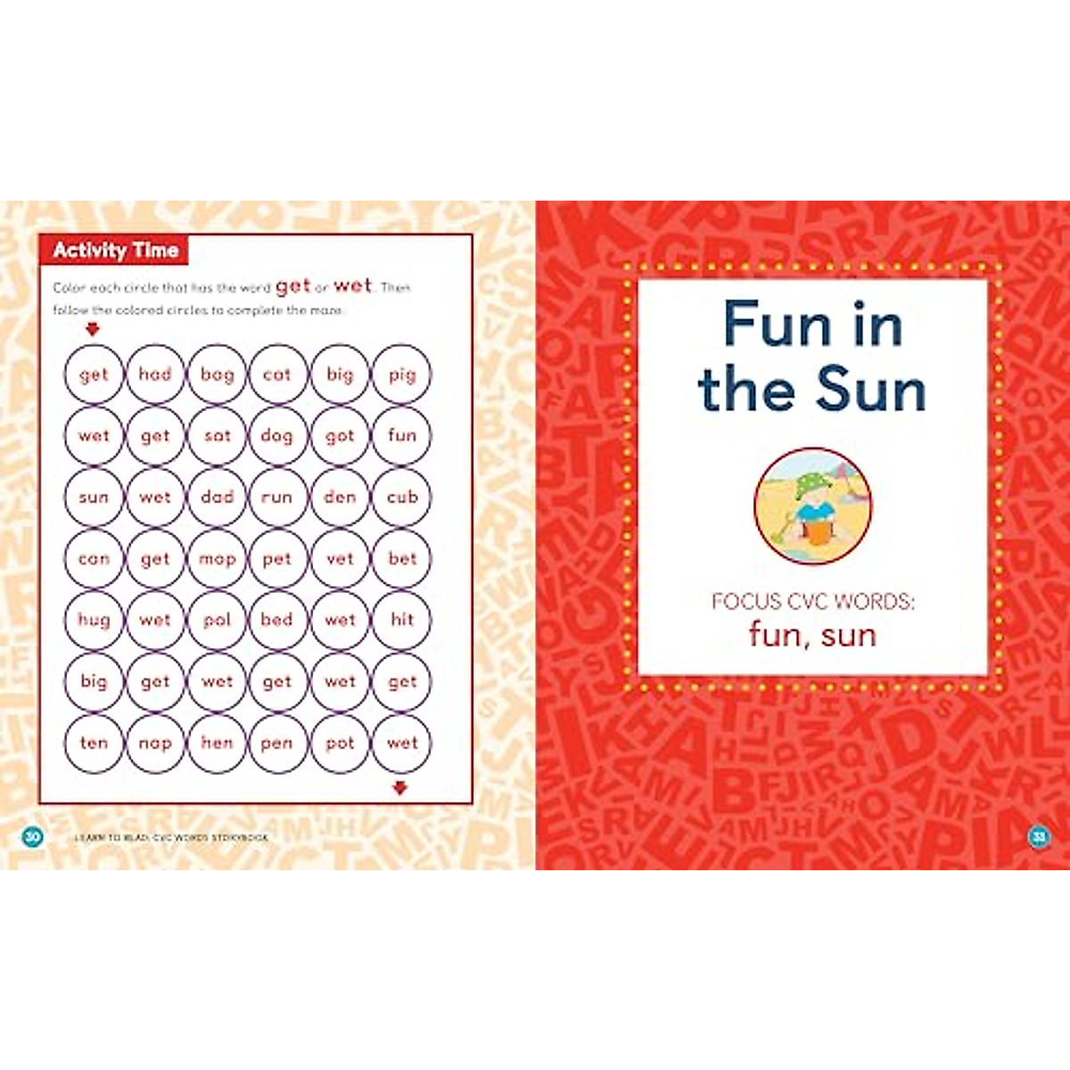 Learn to Read: CVC Words Storybook: 20 Simple Stories & Activities for Beginner Readers