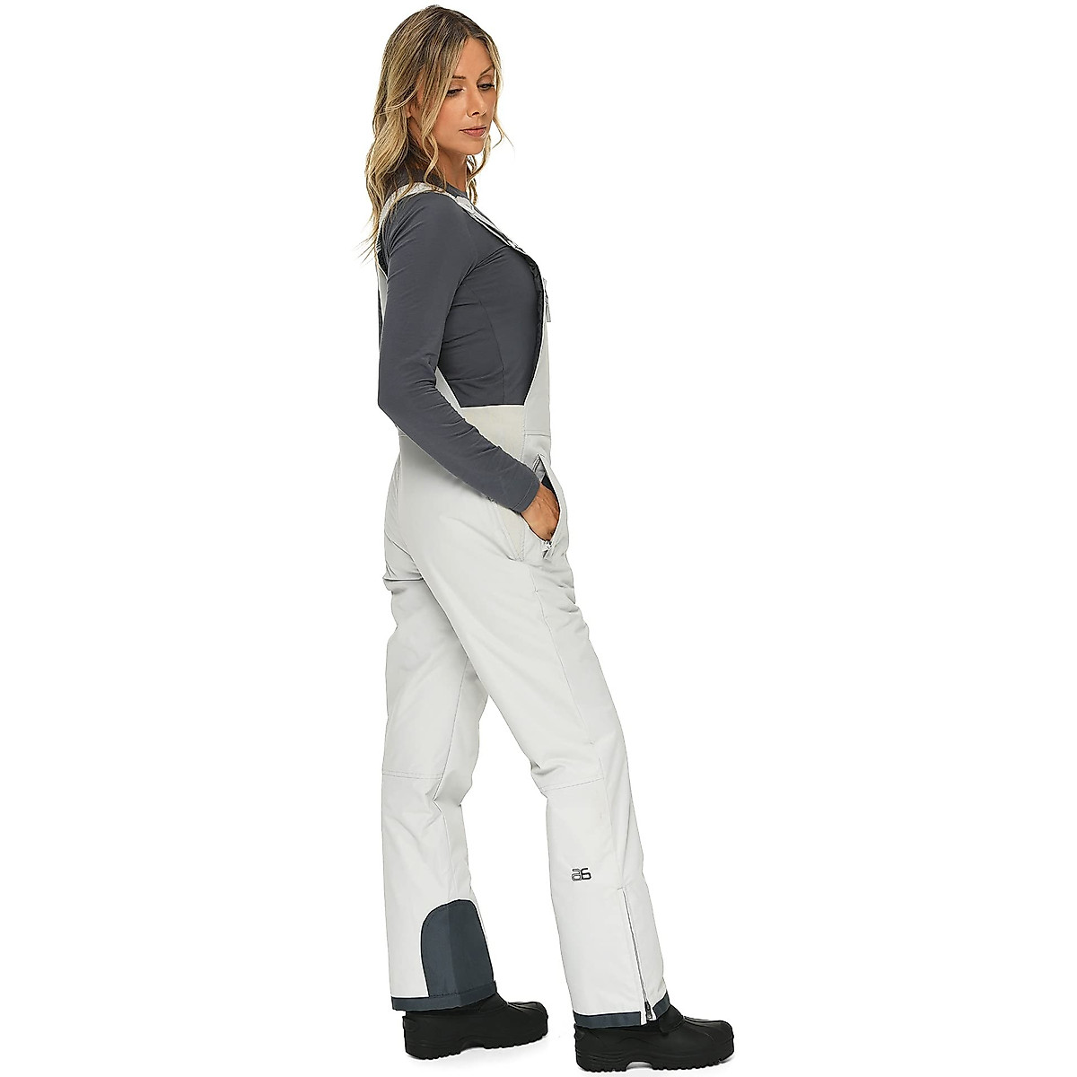 Arctix Women's Essential Insulated Bib Overalls, Quiet Grey, Small