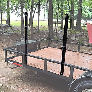 ECOTRIC Heavy Duty 3-Place Edgers Gas Weeder Trimmer Rack Holders for Open Landscape Trailer