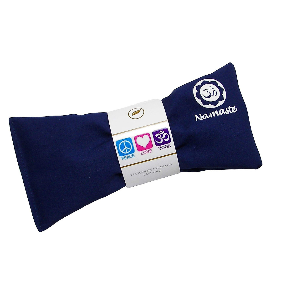 Happy Wraps Namaste Lavender Yoga Eye Pillows - Hot Cold Aromatherapy for Stress, Meditation, Spa, Relaxation Gifts - Set of 4 - Navy Cotton