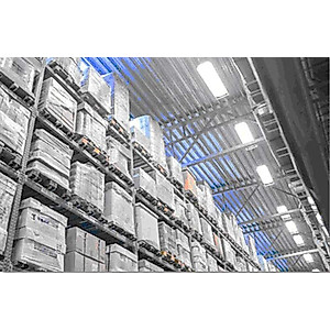 Light in Depot 2ft 110w Commercial LED Linear Bay Light 5000K (250w /400w MH Equal) Shop Light, AC 120-277v, Warehouse Aisle Area Light, Garage, 0-10V Dimming, UL/DLC Complied (110w, 6 Pack)