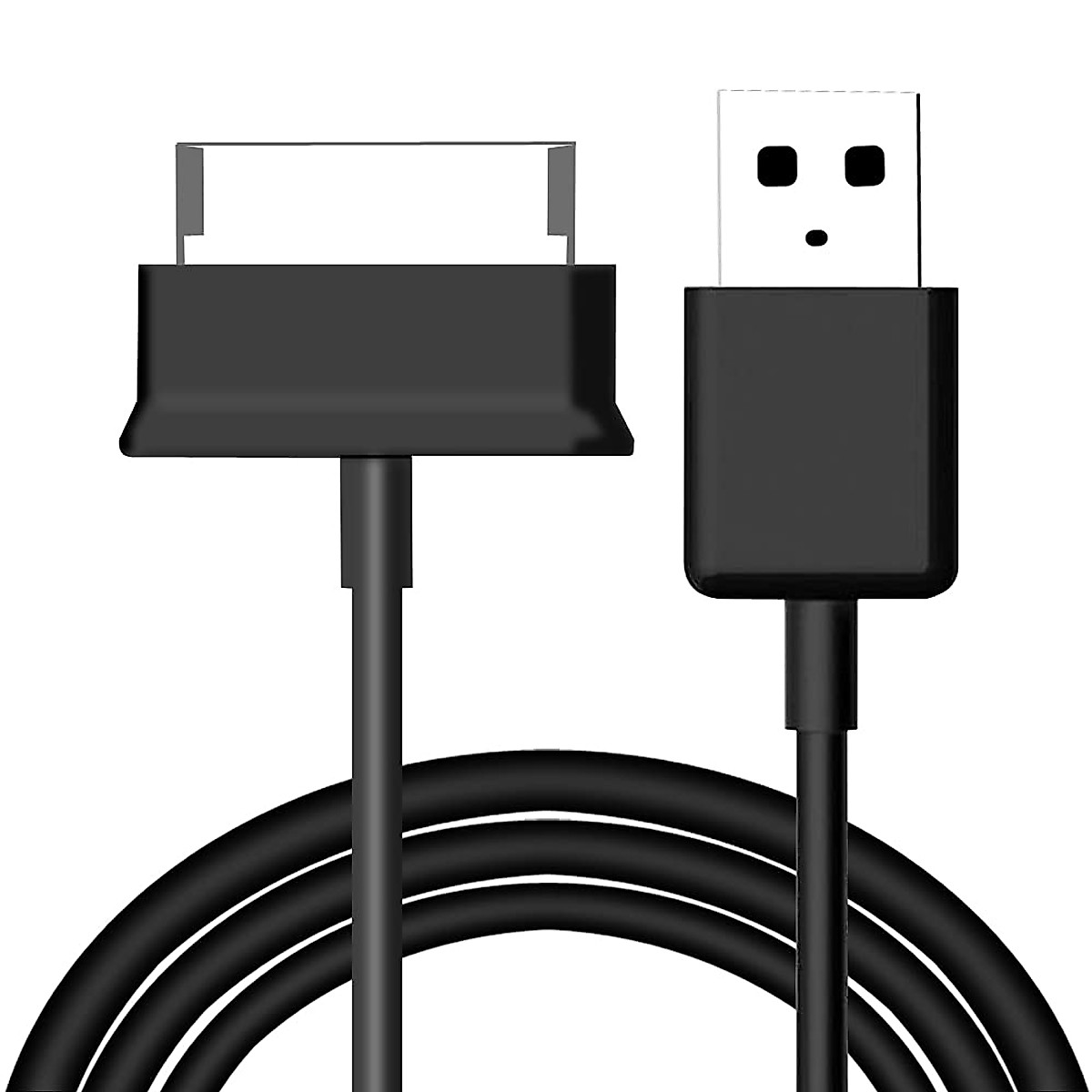 Lisheng 2Pack Black 3.3FT 30 Pin USB Charging Cable Cord for Galaxy Tab 2 10.1"/7.0",10.1"/8.9",Tab 7.7 Plus,Gt-n8013 Gt-p5113 Sgh-i497 i915 Note 10.1 GT-N8000,P5100,P3110,P7510 Tablet Charger Cable