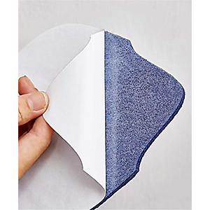 Cork Board Tiles, 8 Pcs Felt Bulletin Boards - Bonus Pins, Decorative Fish Felt Wall Notice Stickers - Memo Notes Photos Goals Pictures Drawing Kindergarten Home Creative Office Decor Sofa Wall Decal