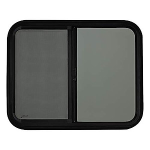 RecPro RV Window | 30" W x 24" H | Teardrop Style Horizontal Slide | RV Window Replacement (1 Window, No Trim Kit) | Made in USA