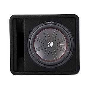 Kicker CompR12 12-inch (30cm) Subwoofer in Vented Enclosure, 2-Ohm, 500W