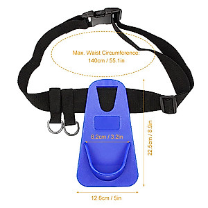 Doorslay Fishing Waist Belt Rod Holder Adjustable Fishing Pole Waist Belt Fishing Tackle Holder Padded Waist Belt