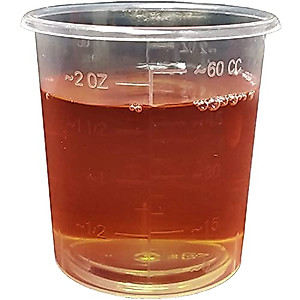 Medicine Cups - Disposable Plastic - 2 OZ [Case of 1840] Graduated measurements in CC's and OZ for Measuring, Mixing and distributing (1840)
