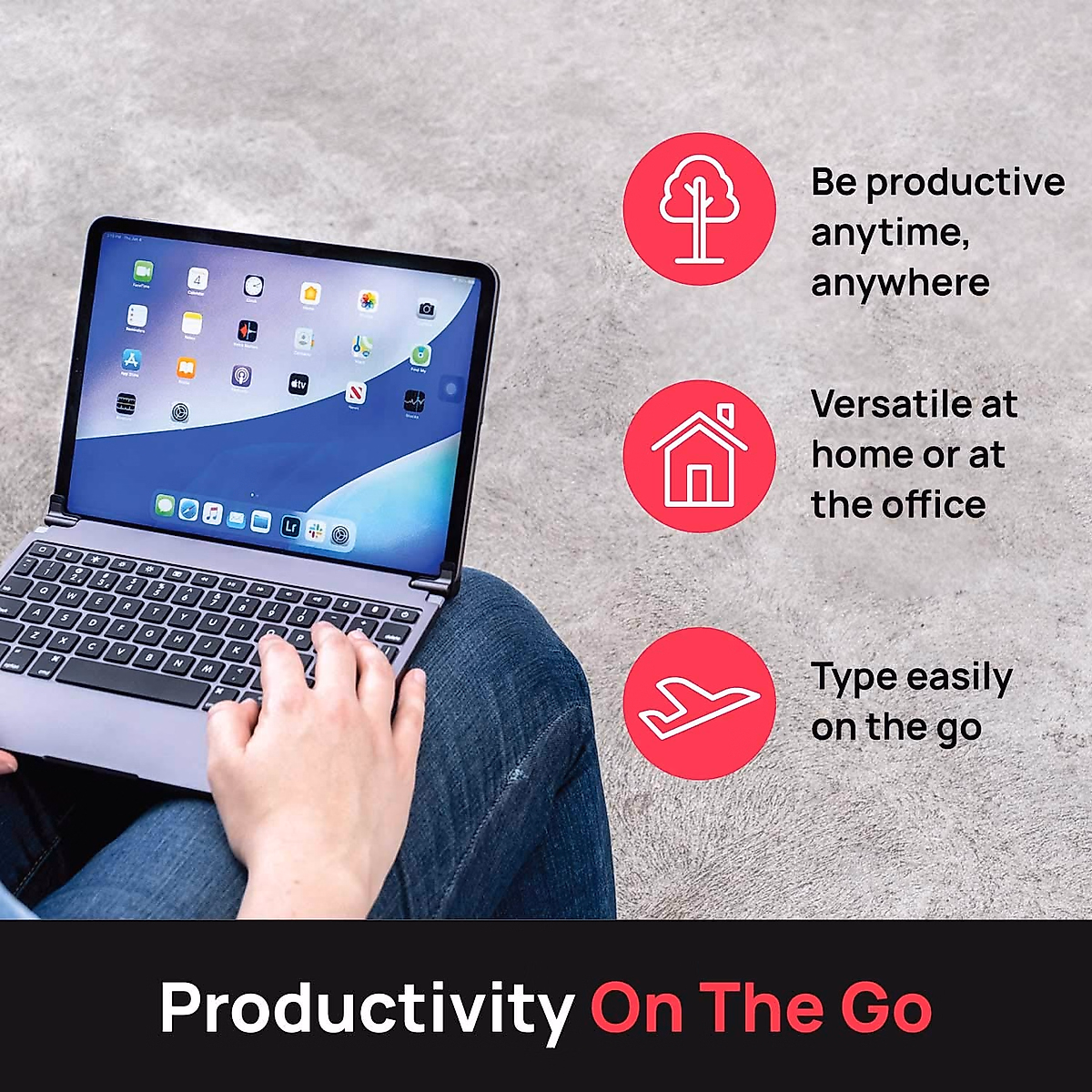 Brydge 11.0 Pro Wireless Keyboard | Compatible with iPad Pro 11-inch (2018) | Backlit Keys | Long Battery Life | (Space Gray)