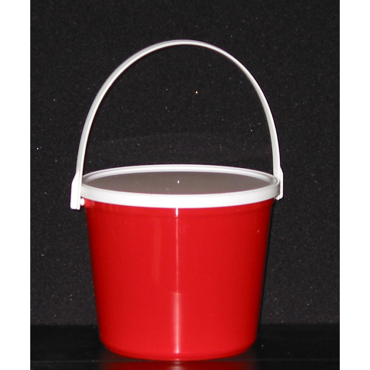 5-80 Ounce Red, Blue, Yellow, Orange and Green (1 of Each) Buckets and Lids, Made in America, Food Safe and Contains No BPA.