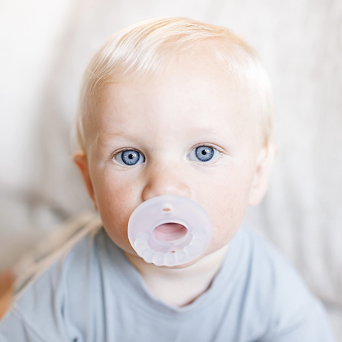 Ryan & Rose Cutie PAT Pacifier Teether (Stage 1, Clear)