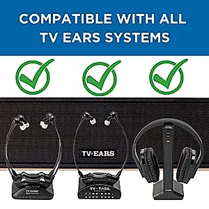 TV Ears Voice Clarifying TV Sound Bar – TV Speaker System for Great Sound and Hearing TV Dialog More Clearly – Compatible with Any Television – Clarifying Audio System for Hearing Impaired TV Viewers