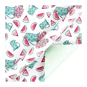 Syneyper Cute Cartoon Print Pink Colorful Wrapping Paper Holiday Girls Princess Birthday Gift Wrapping Paper Clear Lip Gloss Packaging Boxes (C, One Size)